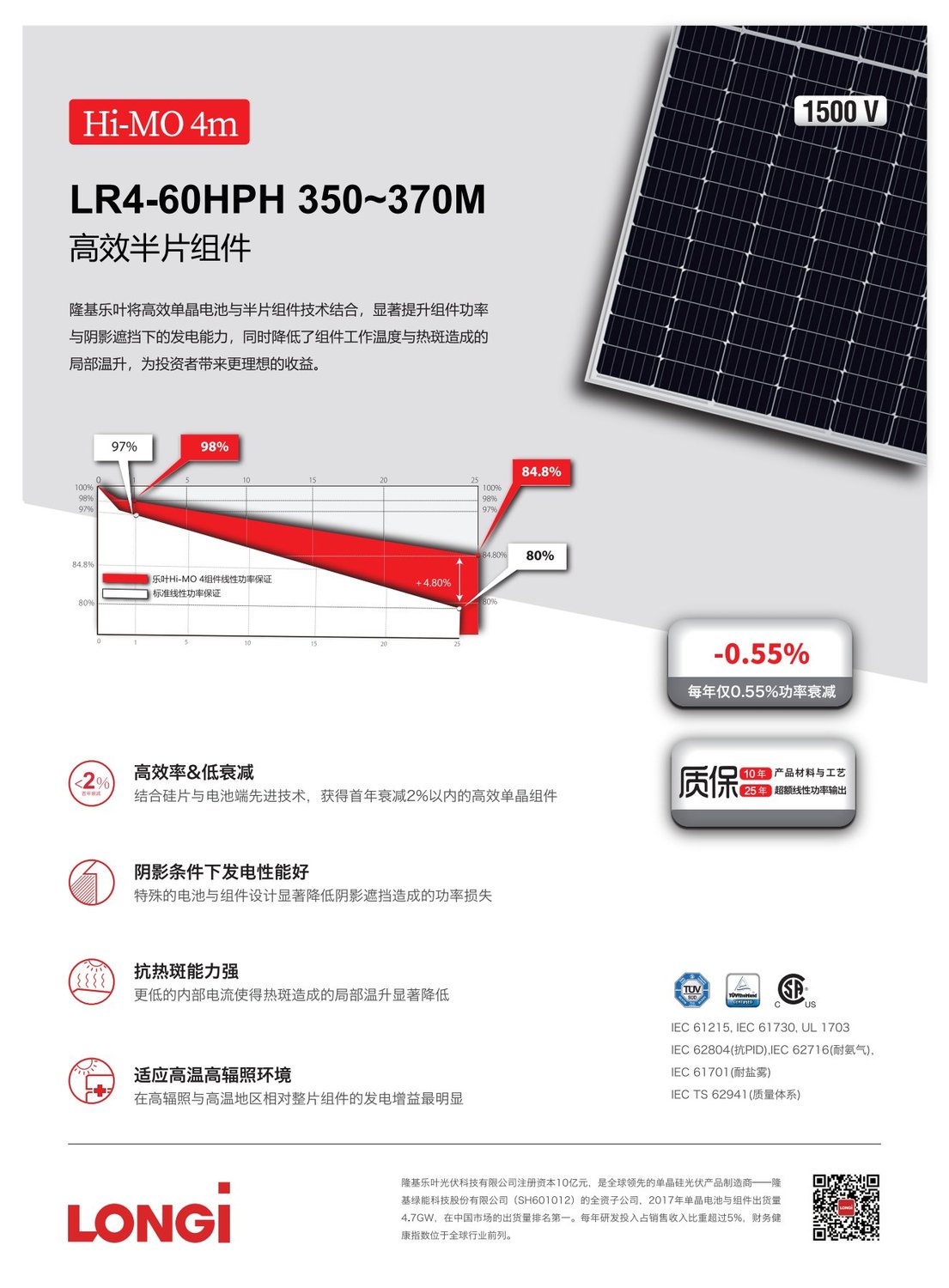 隆基 LR4-60HPH 350-370M - 南京小蓝 - 太阳能房车逆变器、光伏板、光伏包、控制器、微逆一站式供应